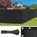 Sealtech Ultra Heavy Duty 200 GSM Privacy Fence Black6X50 NonRecycled Polyethylene Cable Zip ...